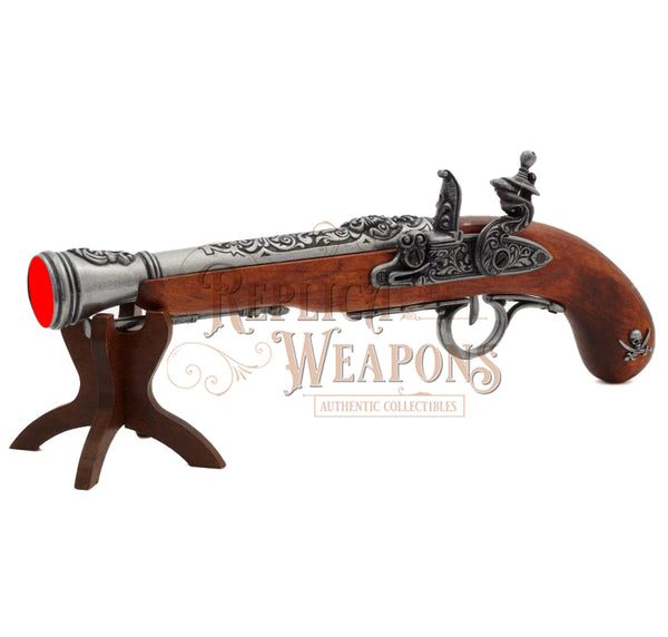 Flintlock Pirate Pistol, 18th C (left handed) - Denix 3/1126/G ...