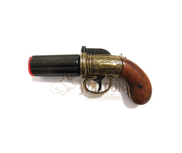 Buy 6 Barrel Pepperbox Revolver at $177.00 AUD Online - Replica Weapons